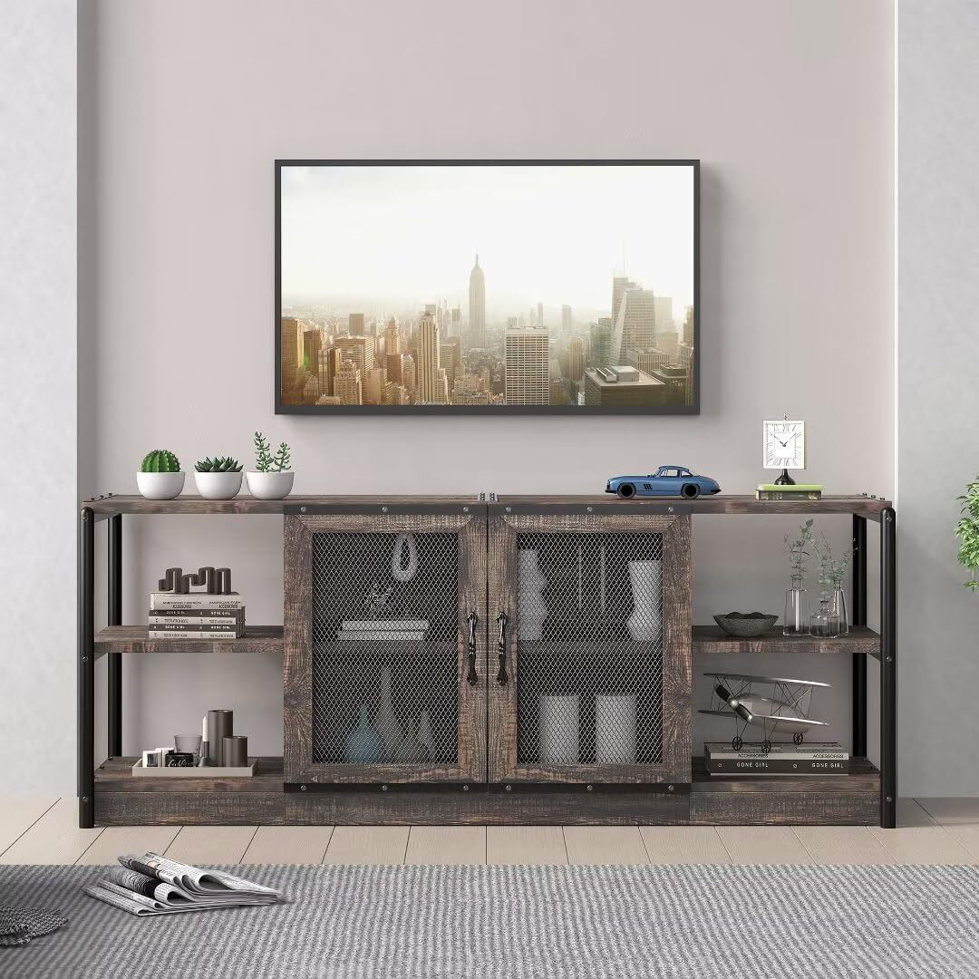 17 Stories Ipava 63'' W Storage Credenza | Wayfair